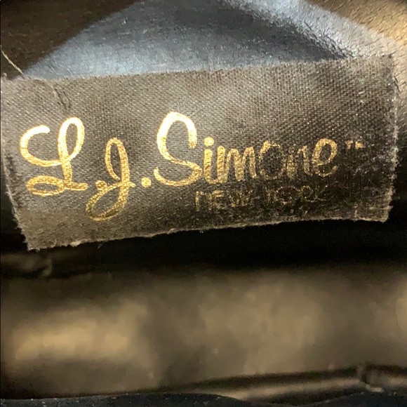 L.J. Simone | Bags | Lj Simone Ny Quilted Black Faux Leather Purse ...
